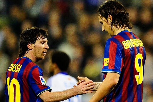 Lionel Messi And Zlatan Ibrahimovic