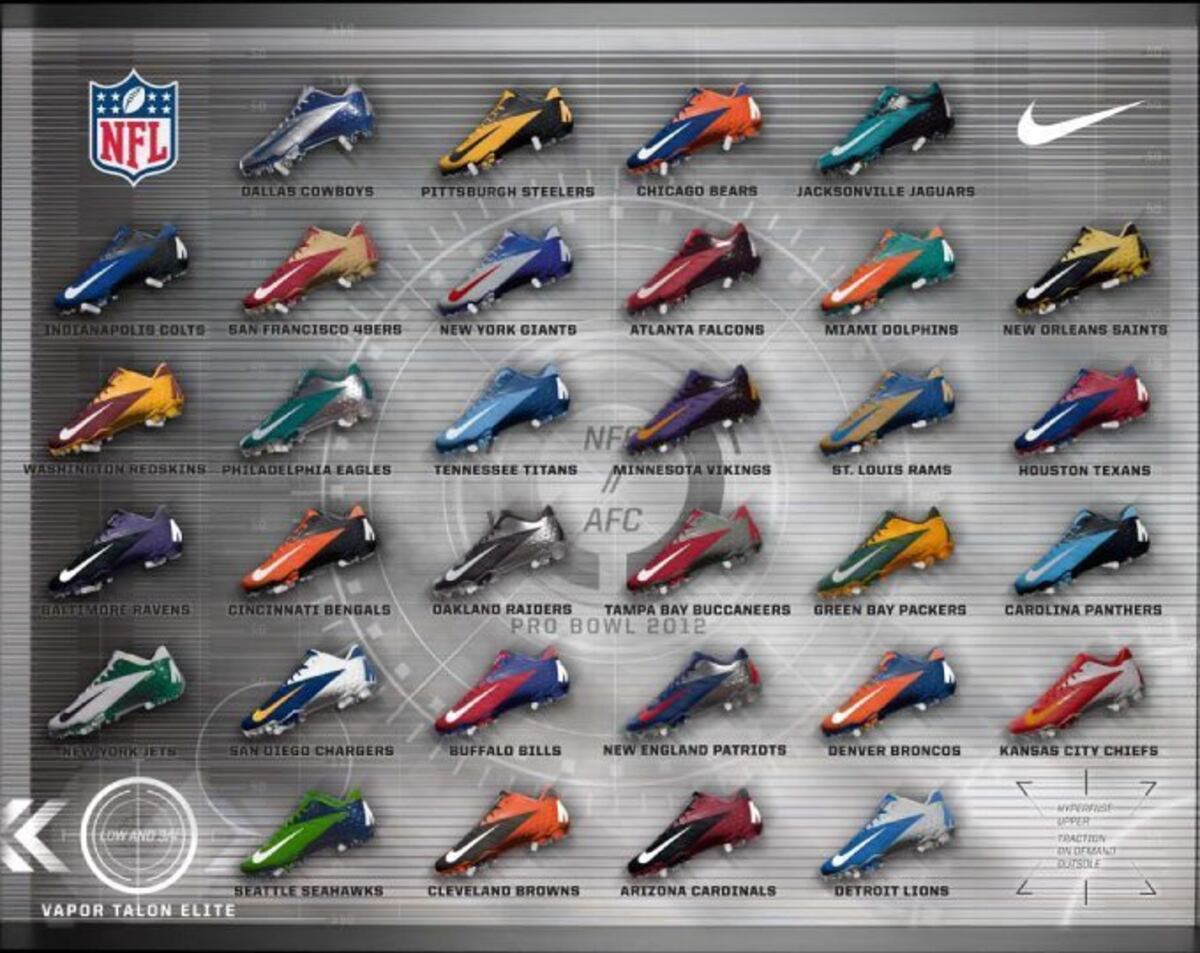 NFL News: Check out the Preview of Nike's New NFL Cleats for the 2012 ...