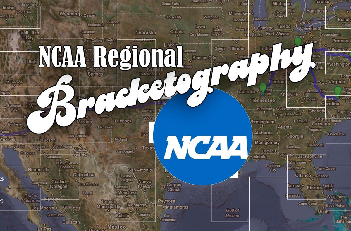 Bracketography: The Road to the NCAA Tournament Regionals (In Actual ...