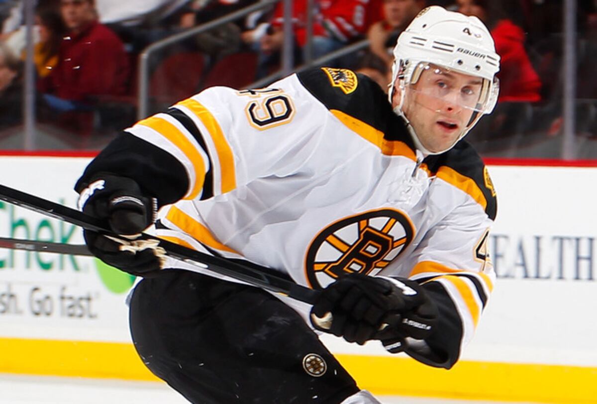 Brian Rolston the Odd Man out on Offense on the Boston Bruins for the ...