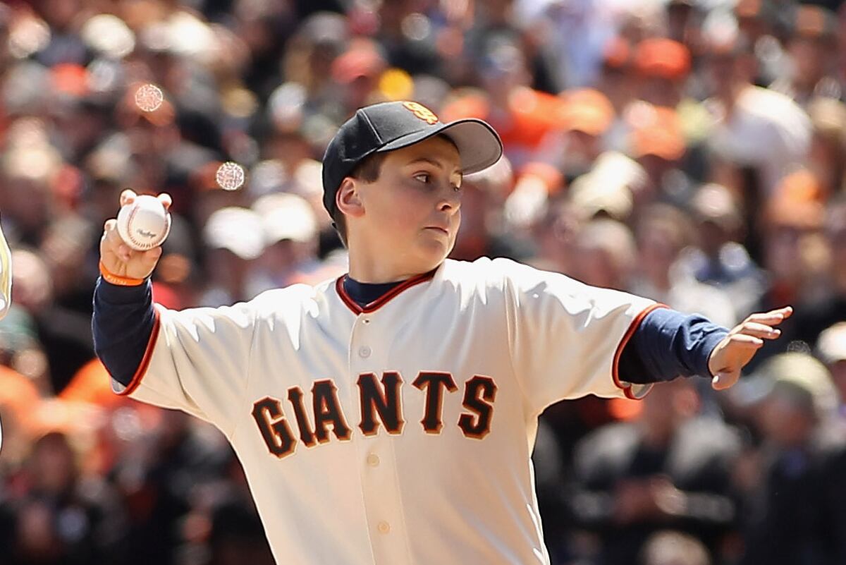 Bryan Stow Makes a Special Appearance at Giants Home Opener with Son ...