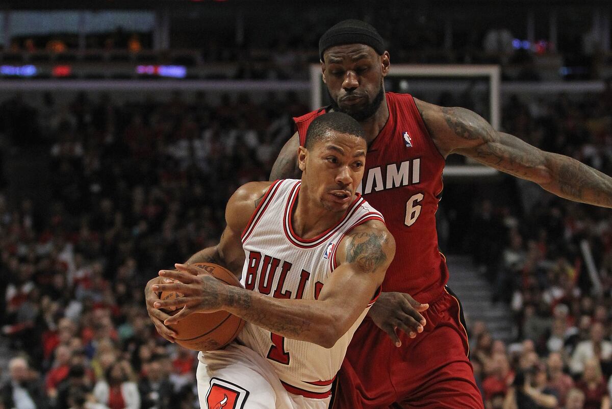 Bulls vs. Heat: LeBron James' Defense on Derrick Rose Swings Momentum ...