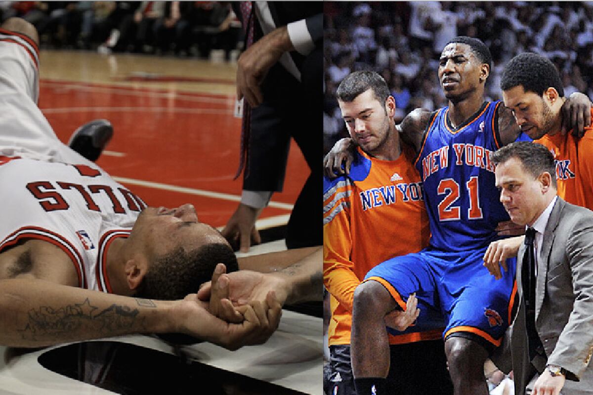 NBA Playoffs 2012: Who's to Blame for Derrick Rose, Iman Shumpert's ...