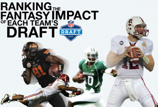 2012 Fantasy Football: Ranking the Fantasy Impact of Each Team's Draft ... 2012 Fantasy Football: Ranking the Fantasy Impact of Each Team's Draft ...