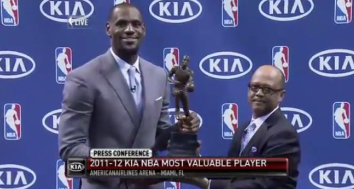 LeBron James Video: Watch King James Accept 2012 NBA MVP | News, Scores ...