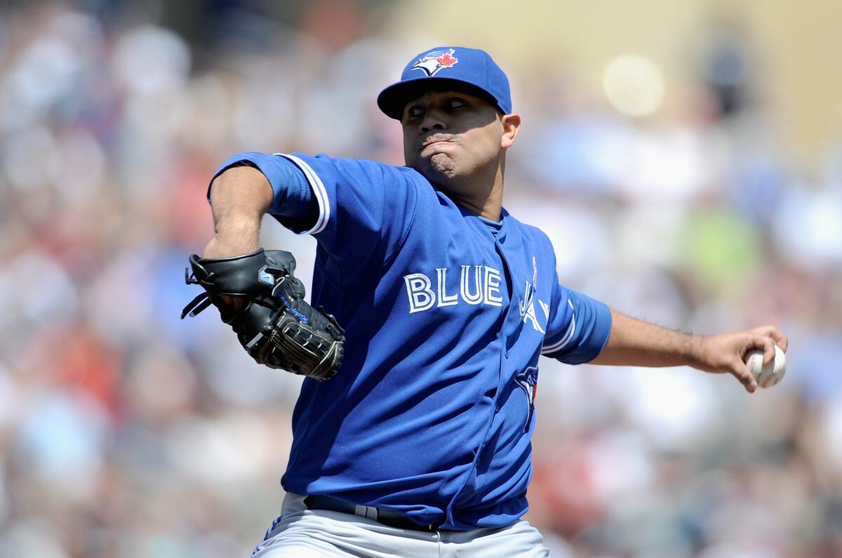 Big Bubble! Toronto Blue Jays' Ricky Romero Blows a Big One on Saturday ...