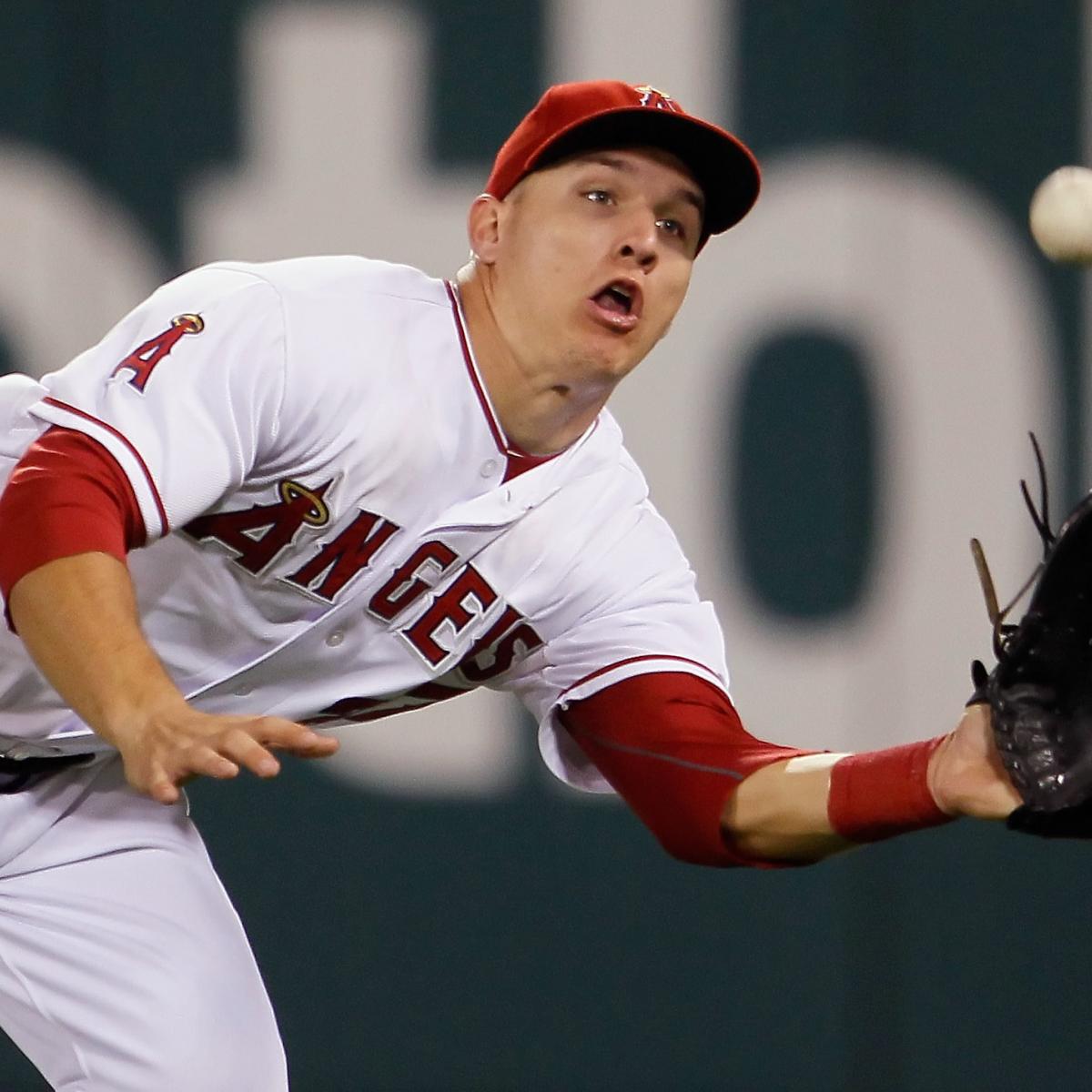 Mike Trout Catch: Web Gem a Reminder That Trout Deserves Bryce Harper ...
