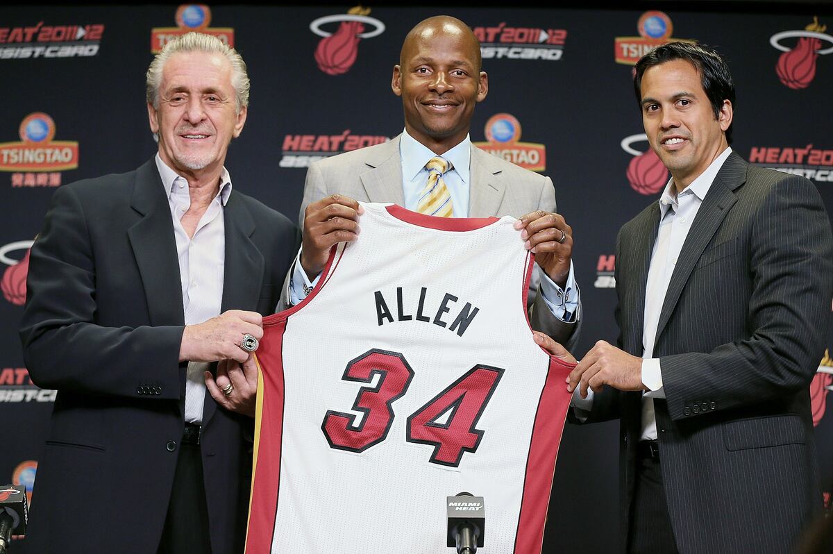 NBA Free Agency 2012: Miami Heat Announce Ray Allen and Rashard Lewis ...
