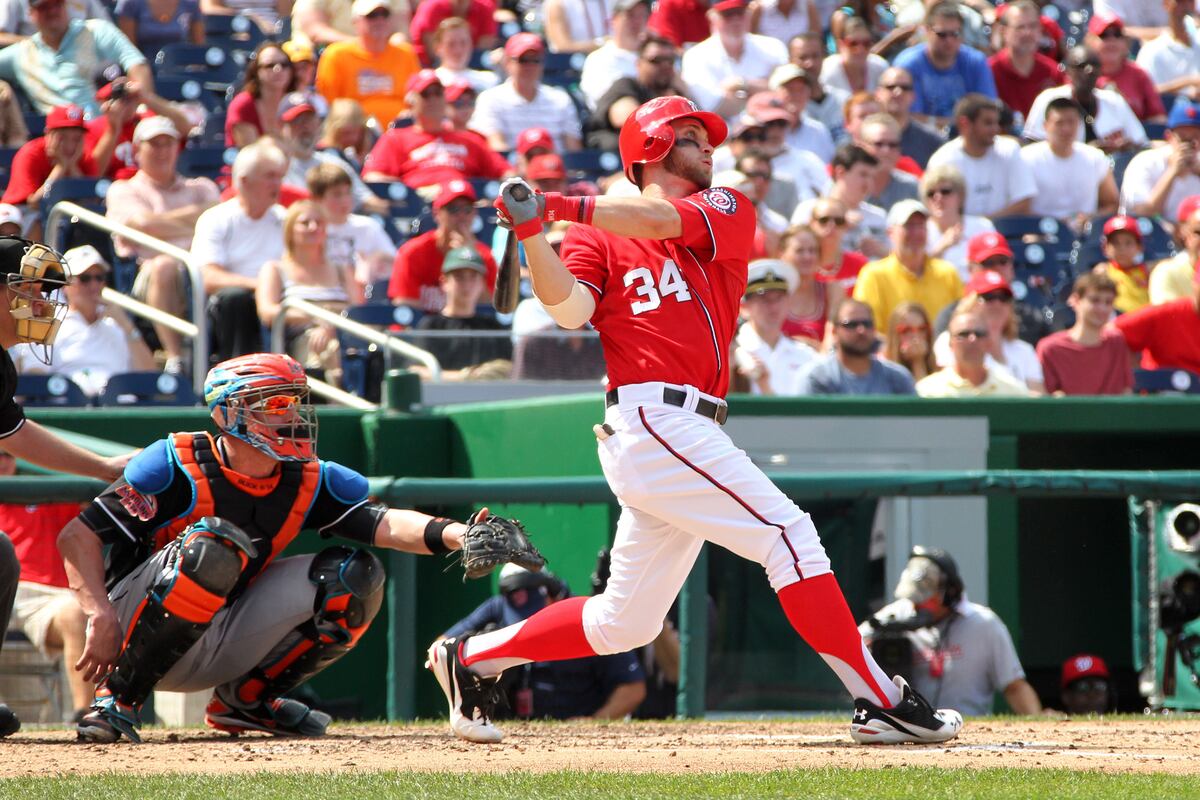 Bryce Harper, Entire Washington Nationals Infield Prove Hitting Is ...