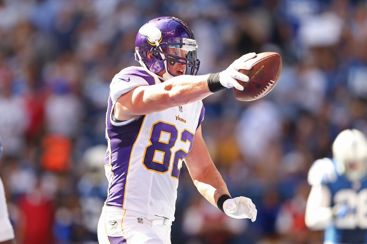 Kyle Rudolph: Heavily-Targeted Vikings' TE Is Solid Starting Fantasy ...