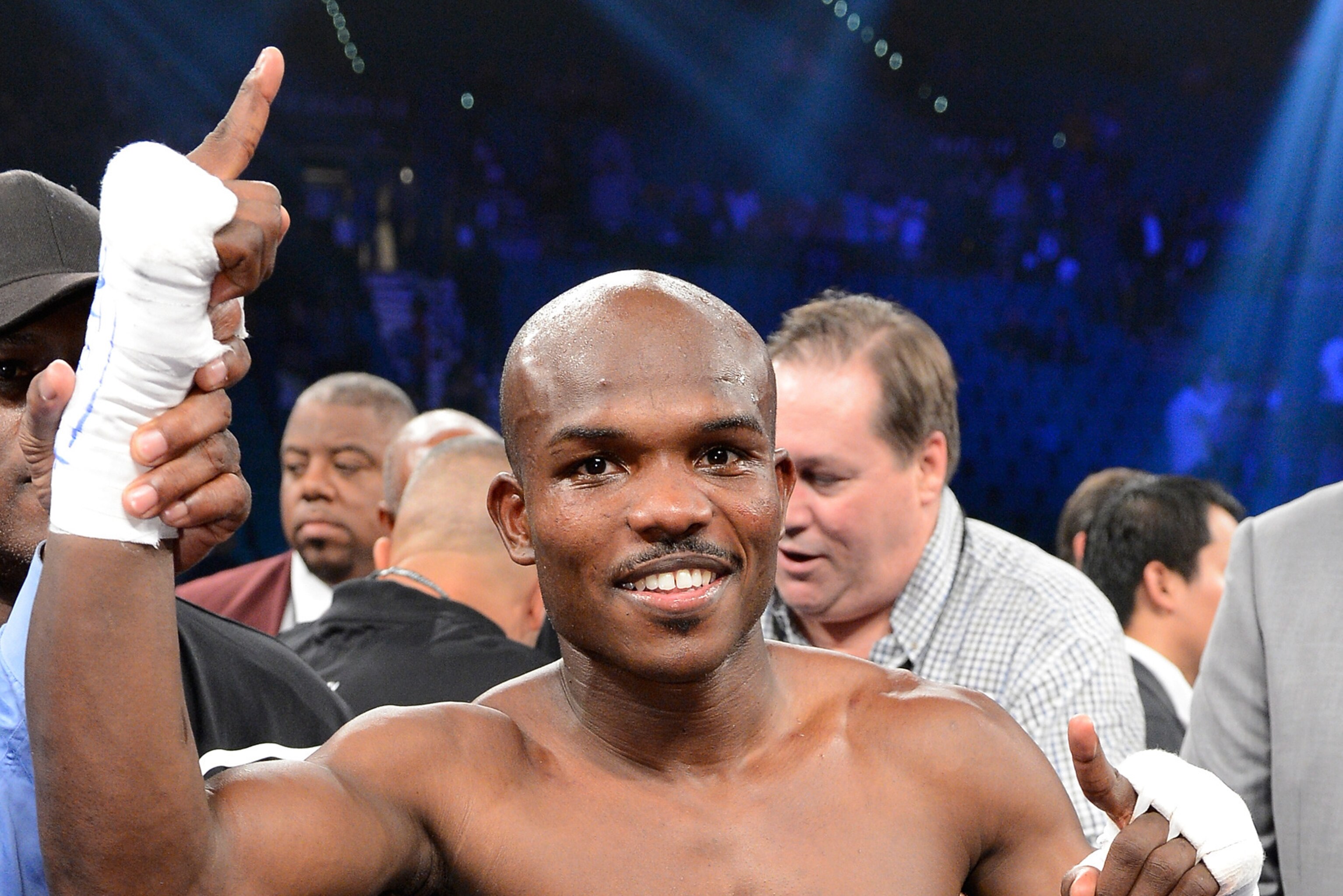 Timothy Bradley Flexing