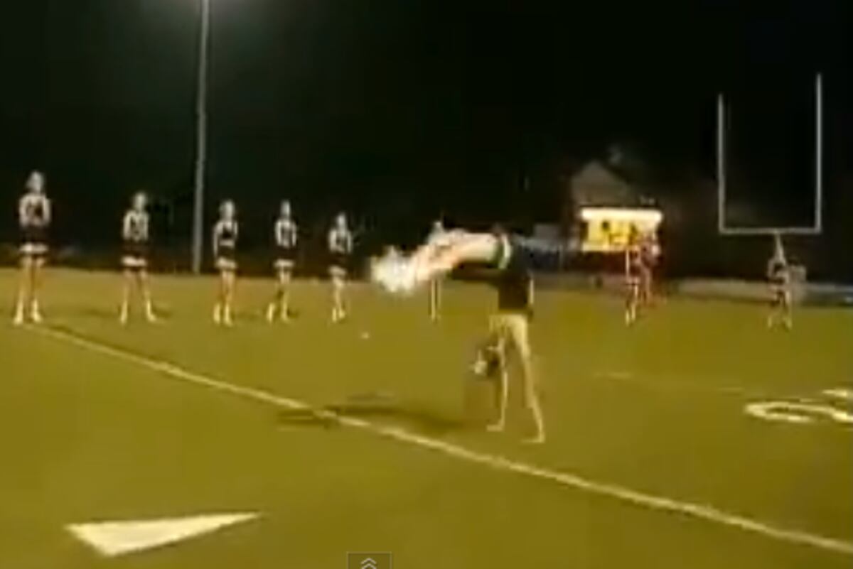 Texas High School Cheerleader Shatters Backflip World Record | News ...