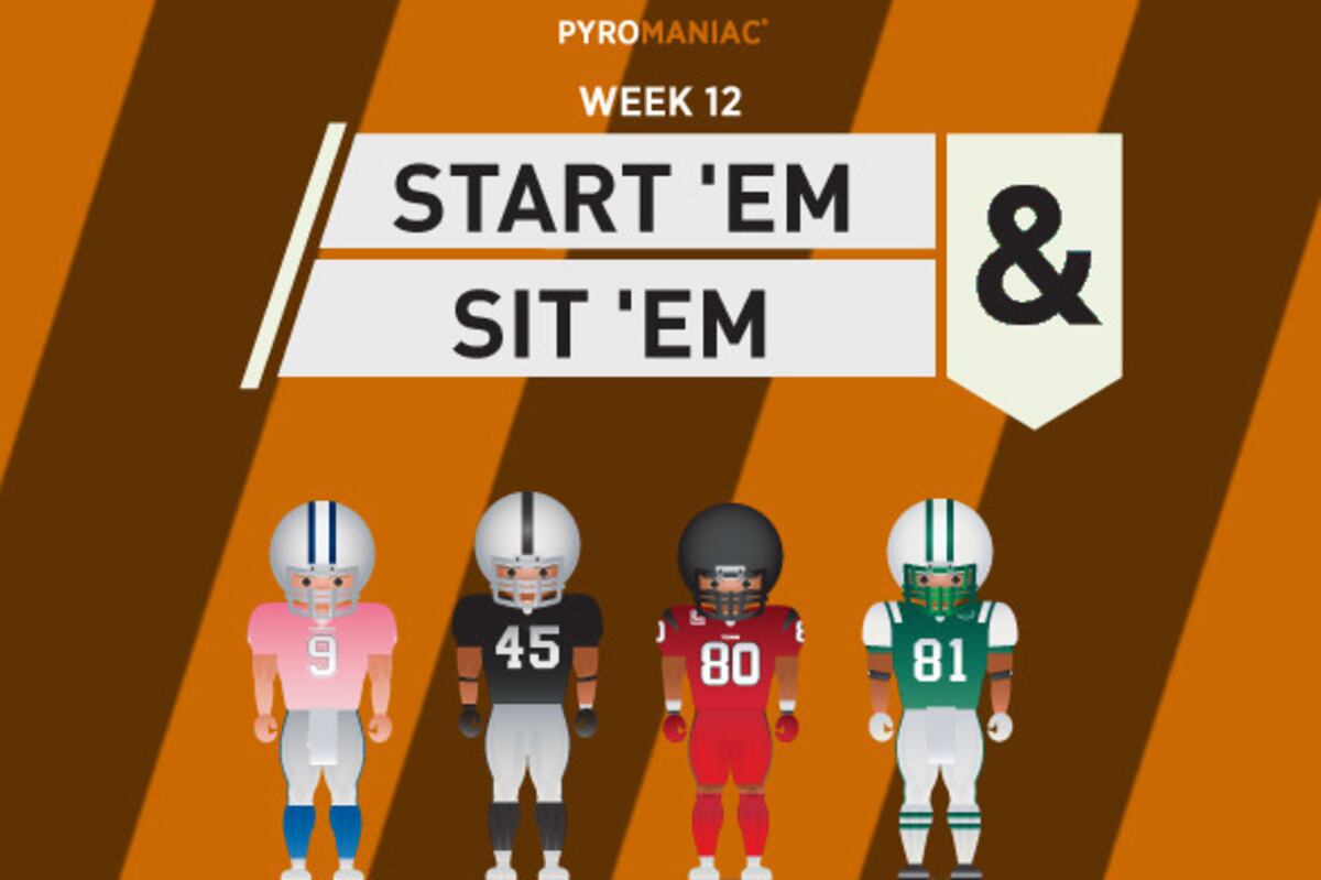 Fantasy Football 2012: Start 'Em, Sit 'Em for Week 12 | News, Scores ...