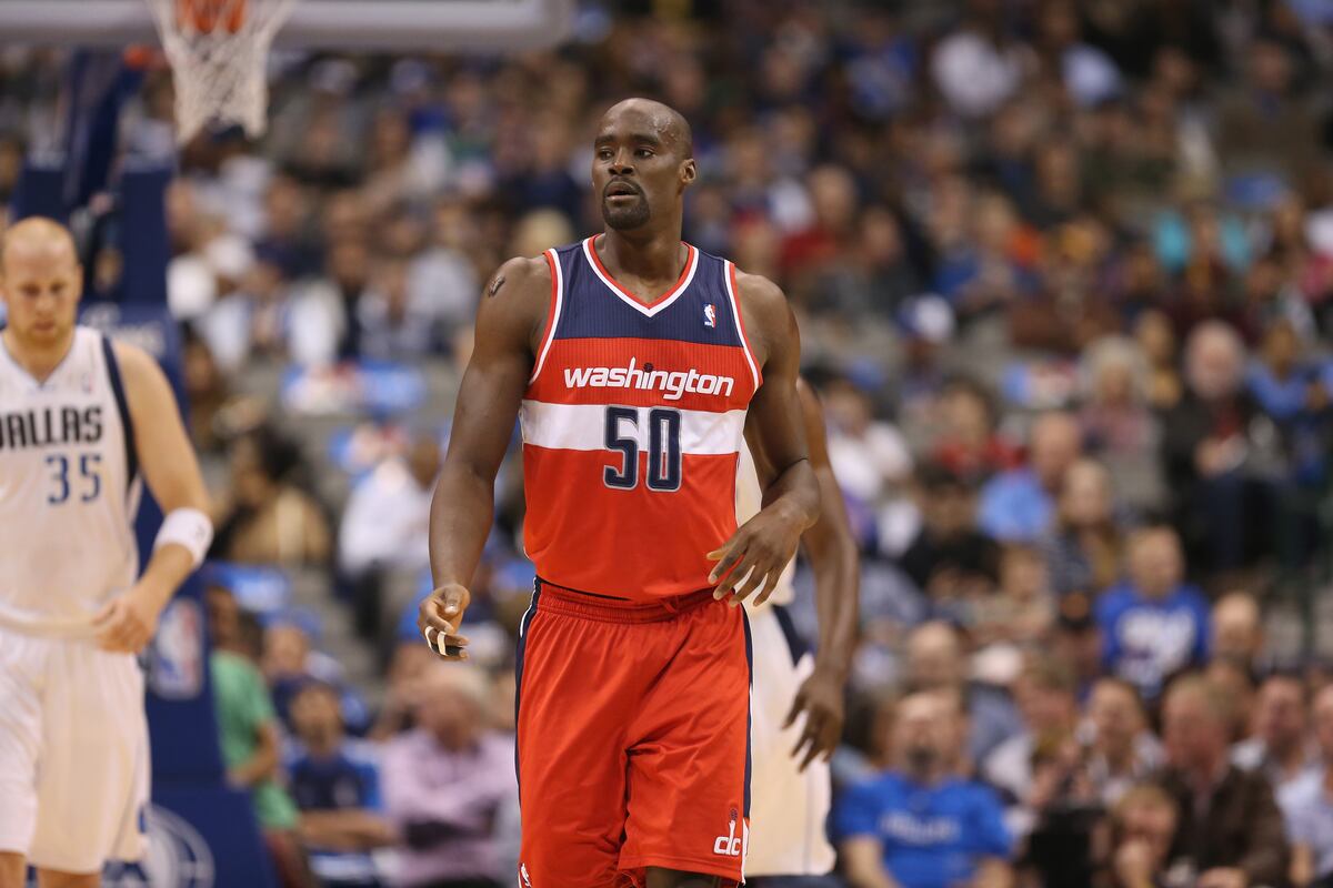 Emeka Okafor Celebrates First Wizards Win by Catching Falling Fan ...
