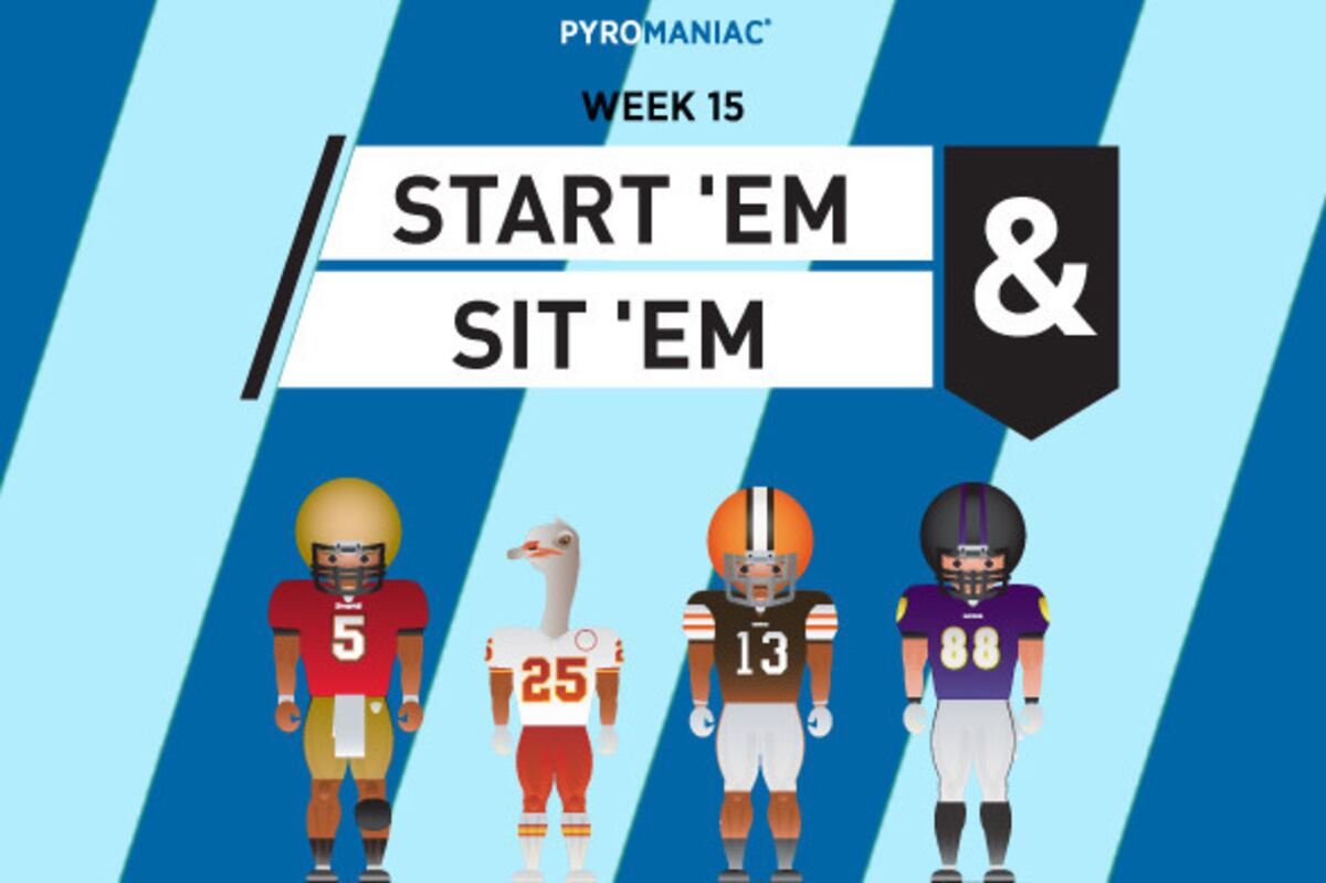 Fantasy Football 2012: Start 'Em, Sit 'Em for Week 15 | News, Scores ...