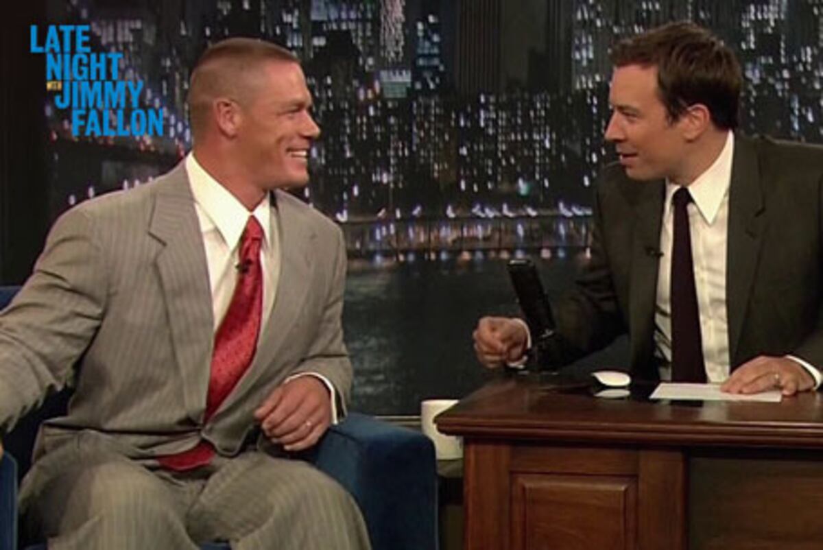 John Cena Gives Promo of the Year on 'Jimmy Fallon' to Promote WWE TLC ...