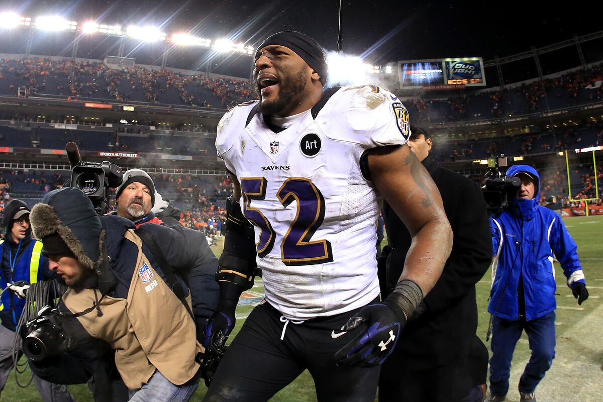 Ray Lewis Video: Watch Emotional Linebacker Celebrate After Ravens' Win ...