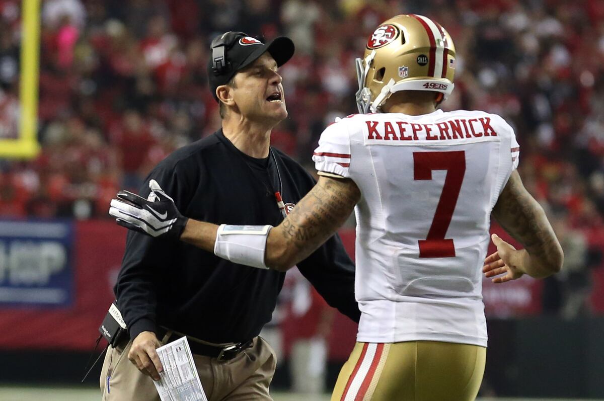 Colin Kaepernick Will Reward Jim Harbaugh with Super Bowl Victory ...