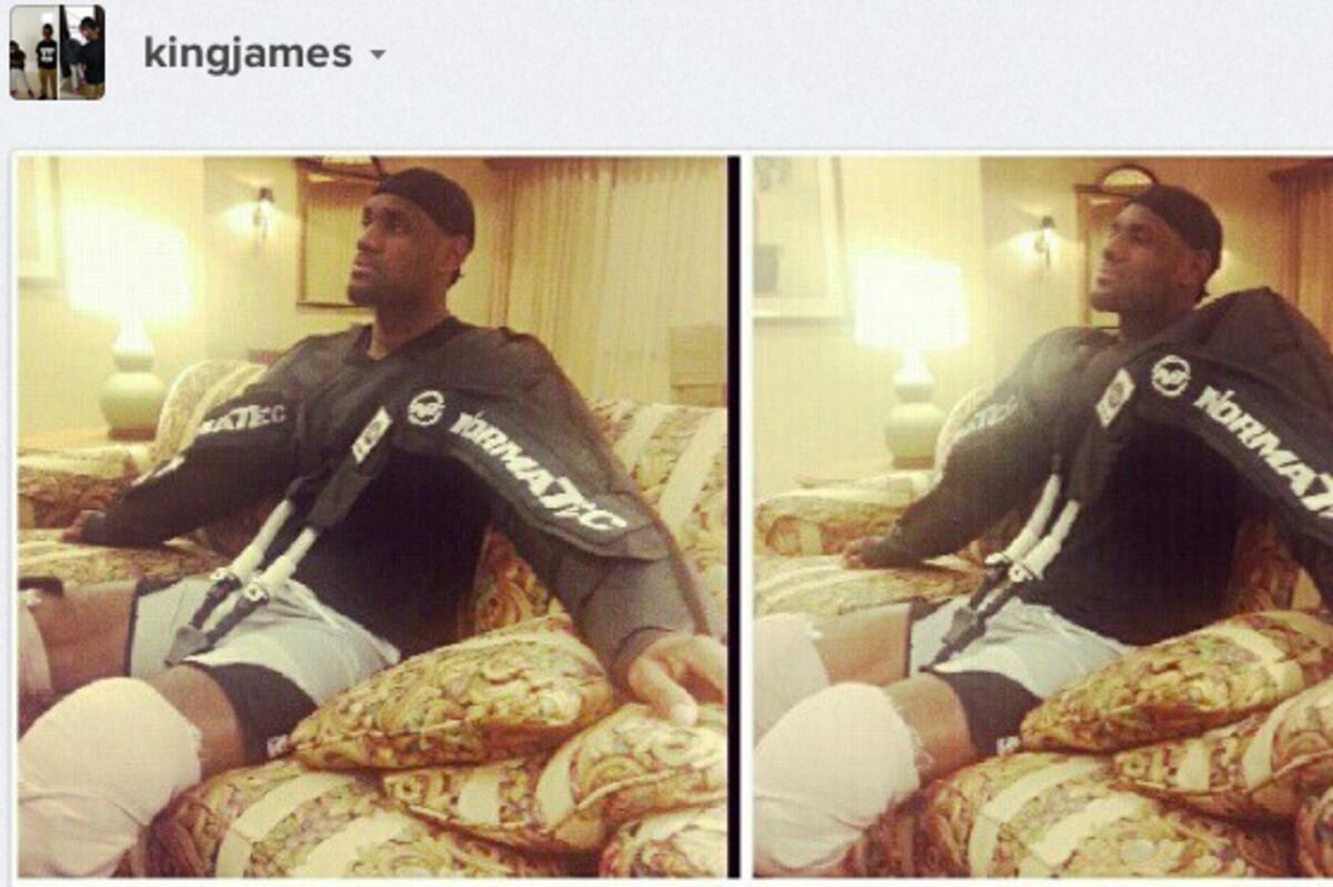Check out LeBron James After Getting His 'Incredible Hulk' On | News ...