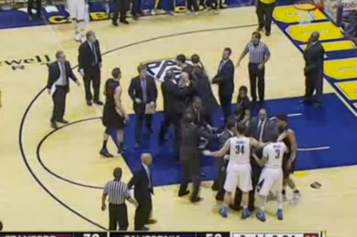 Stanford vs. Cal Video: Watch Fight Break out in Pac-12 Battle | News ...