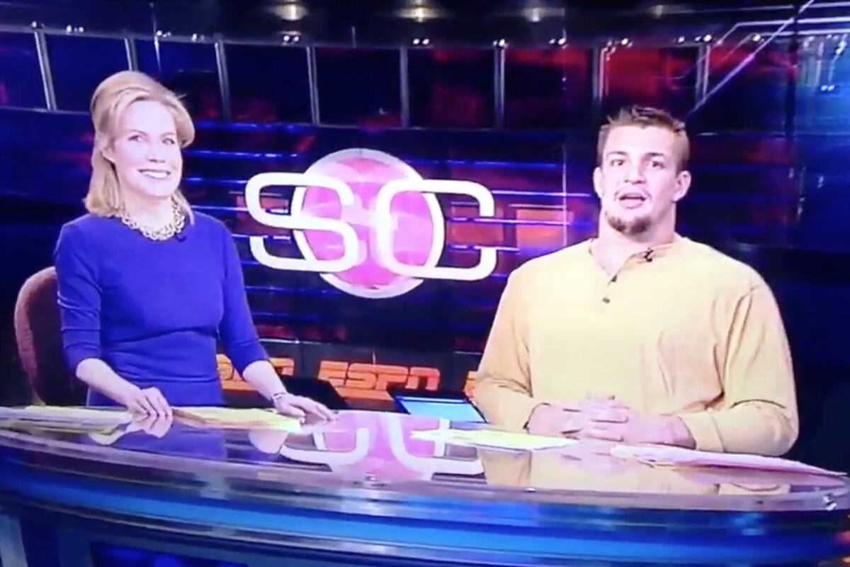 Rob Gronkowski Anchors SporsCenter Live, 'It's on Like Gronky Kong ...