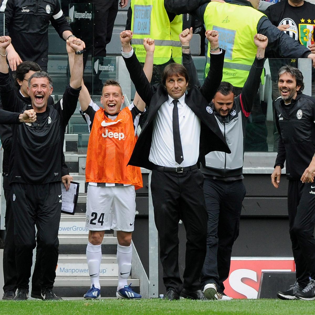 Juventus: Coach Antonio Conte Bathed in Success of Winning Serie A ... Juventus: Coach Antonio Conte Bathed in Success of Winning Serie A ...