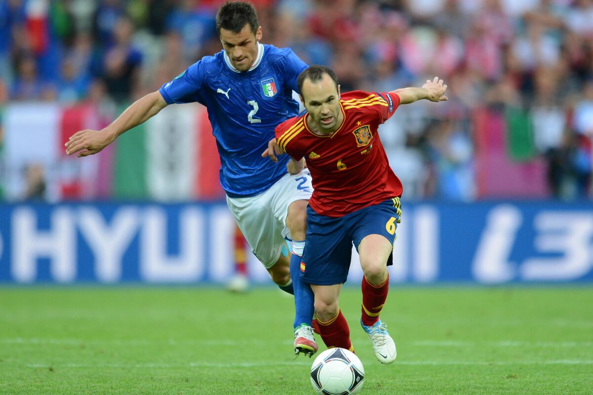 Why Andres Iniesta vs. Christian Maggio Will Define Spain vs. Italy ...