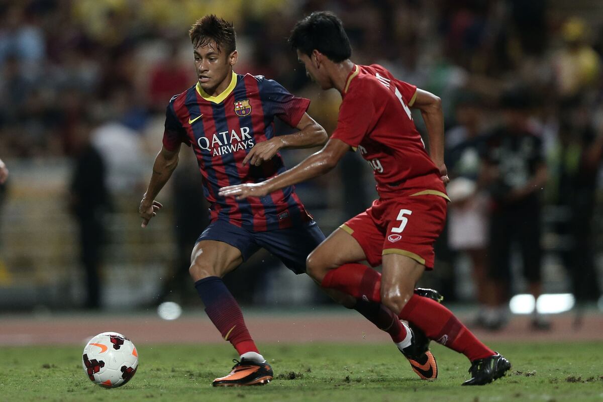 Neymar's First Goal Highlights Barcelona's Rout of Thailand | News ...
