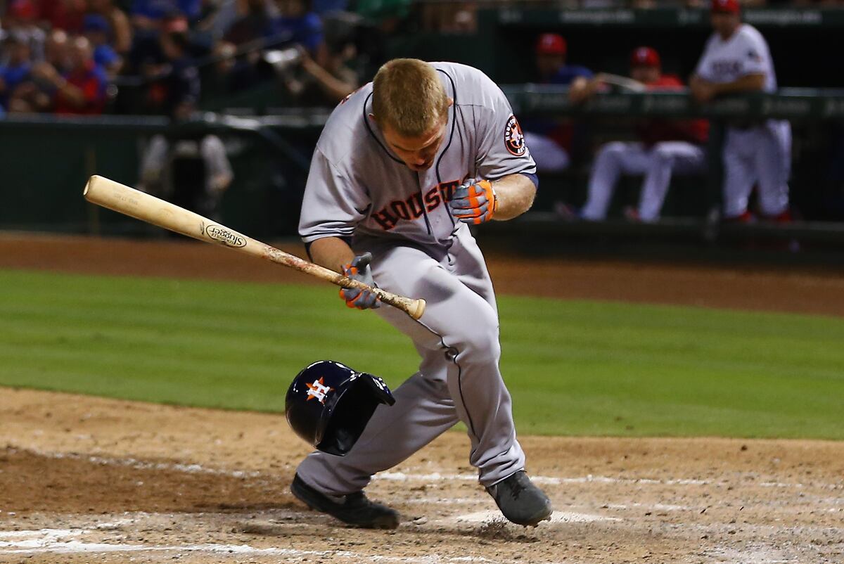Astros' Max Stassi, Hidden-Ball Trick Victim, Gets Hit in Face with ...