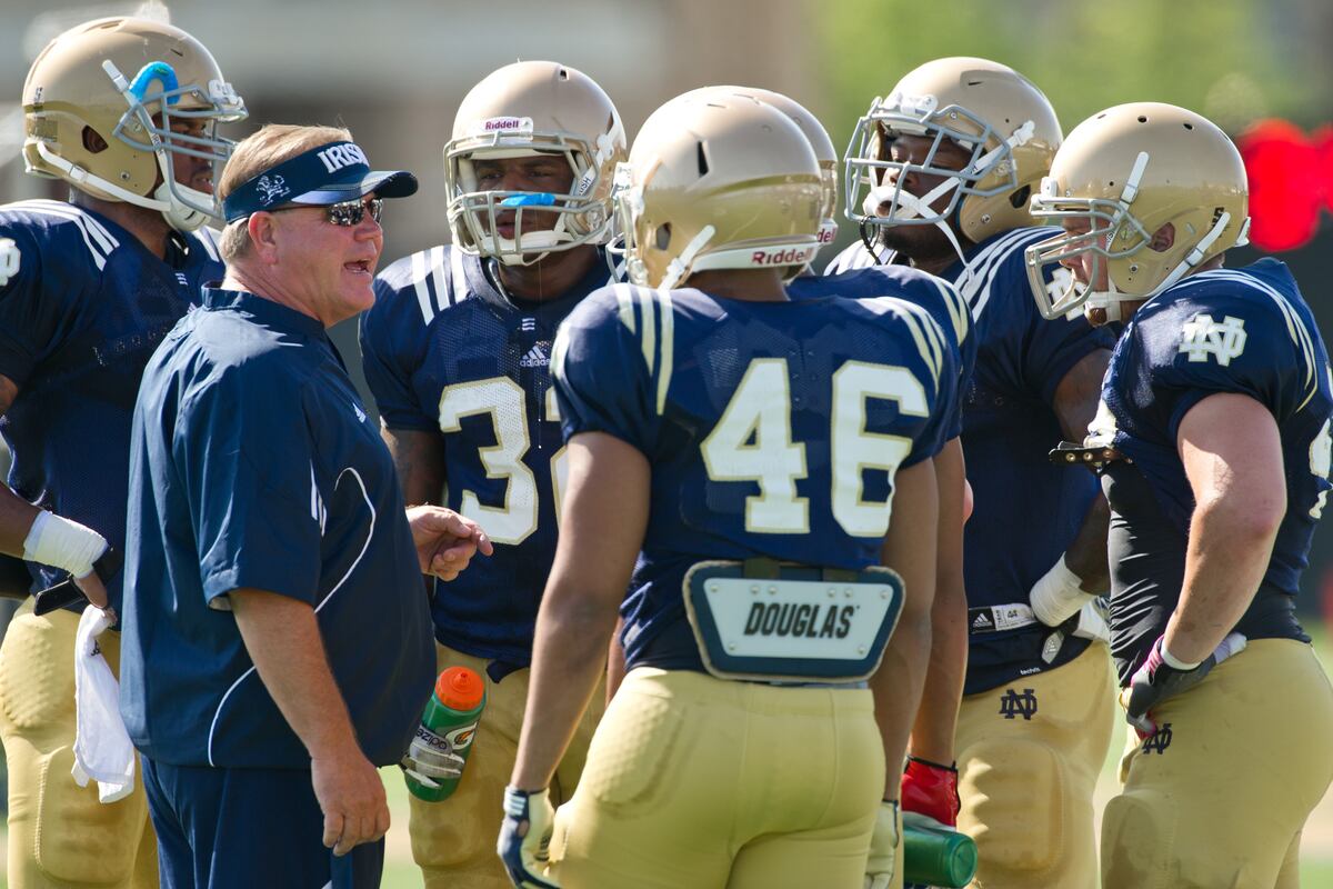 Notre Dame Football: Brian Kelly Talks Captains, Depth Chart, Injuries ...
