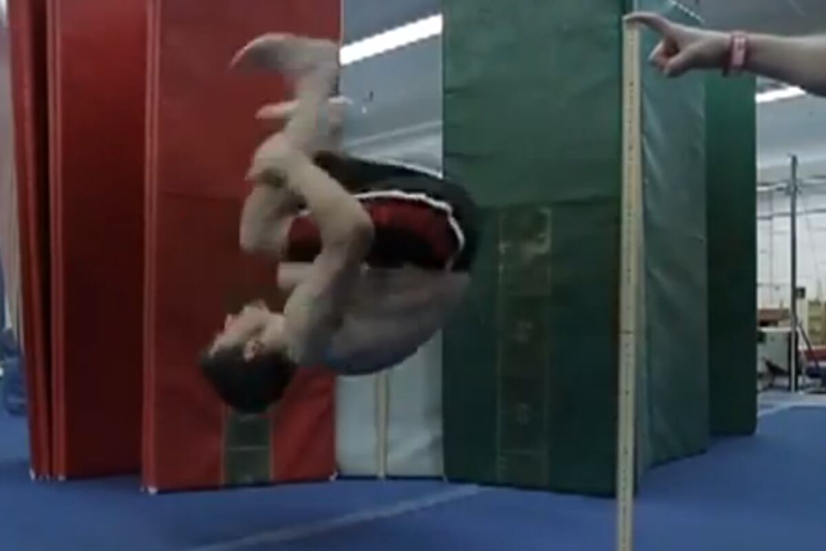 Gymnast Sets Record for Lowest Backflip of All Time | News, Scores ...