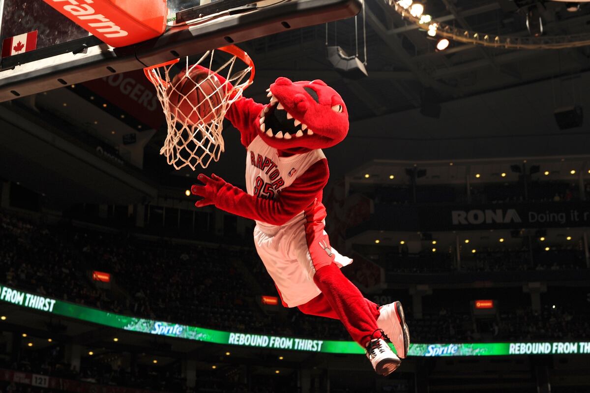 Raptors Mascot Out for the Season after Tearing Achilles During School ...
