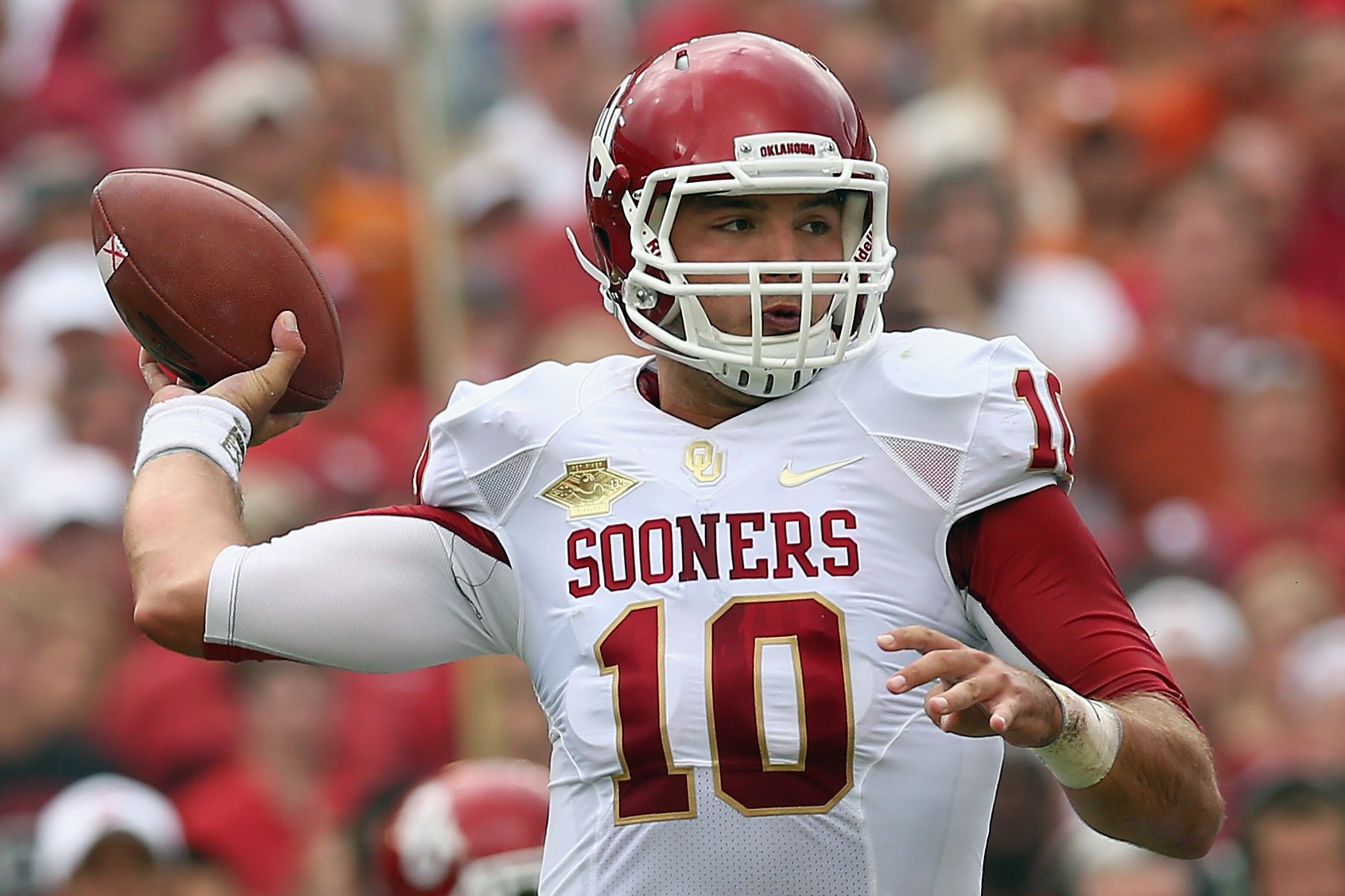 Blake Bell Oklahoma Oklahoma's Trevor Knight (9) And Blake Bell (10)