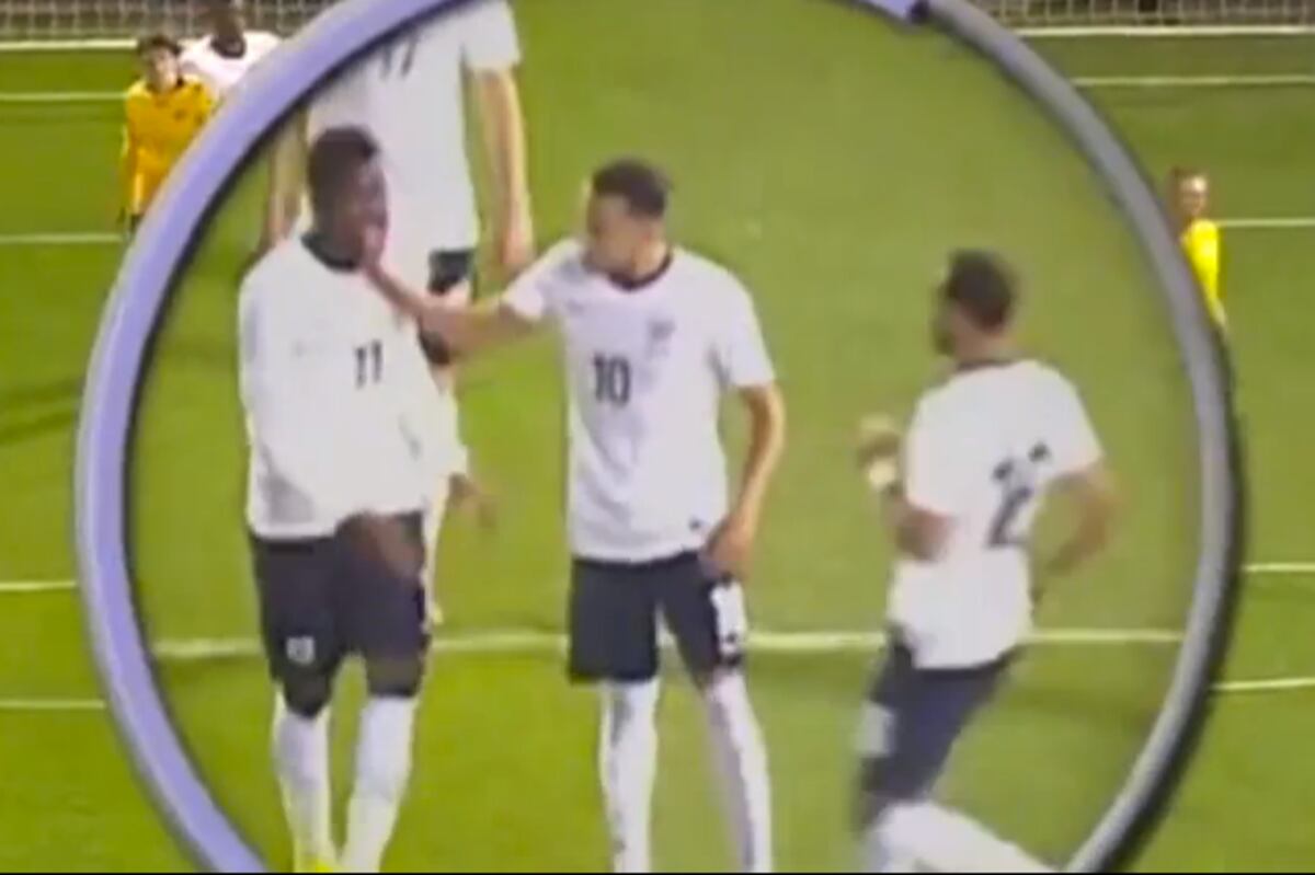 Ravel Morrison and Wilfried Zaha Fight on the Pitch During England U21s ...