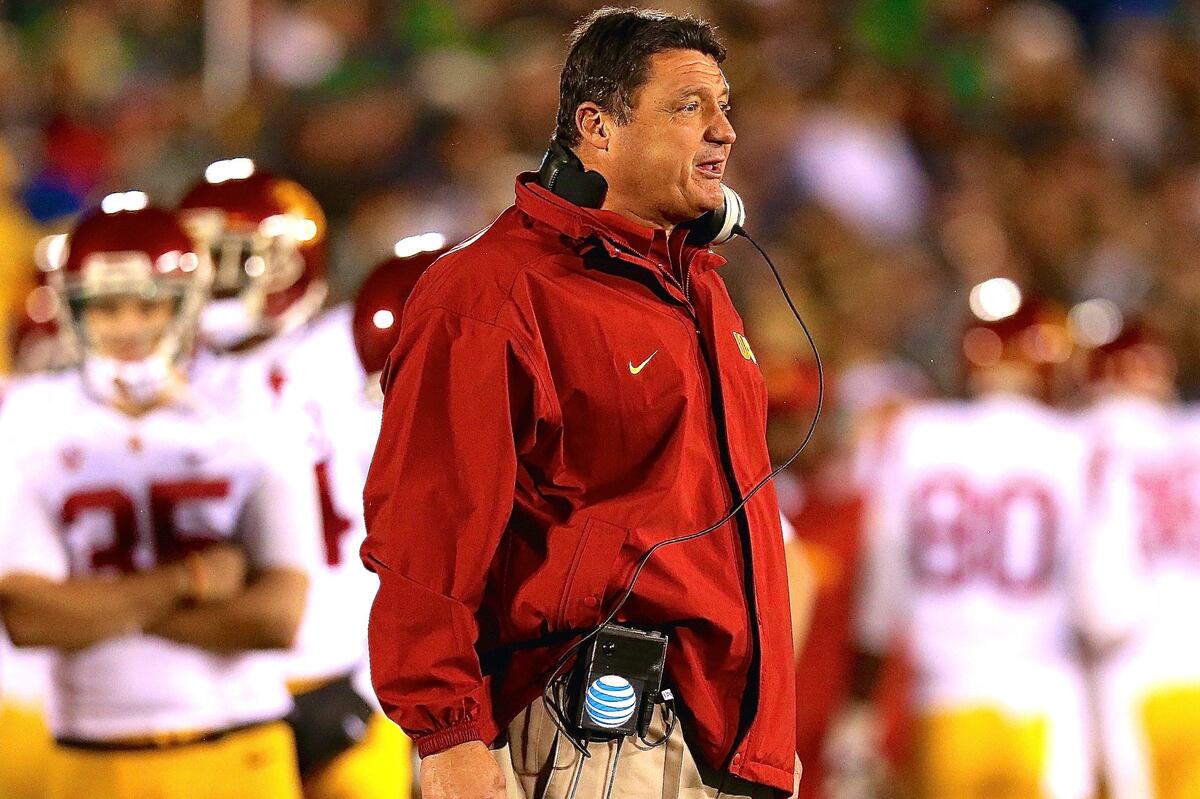 Ed Orgeron Is Making It Harder Each Week for USC to Go in Another ...