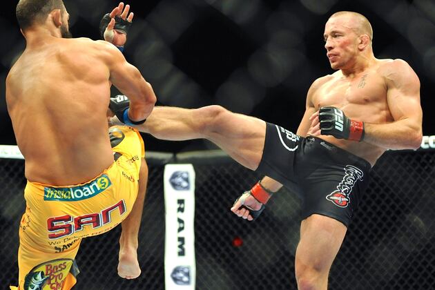 Georges St-Pierre vs. Johny Hendricks Results: GSP Wins by Split ...