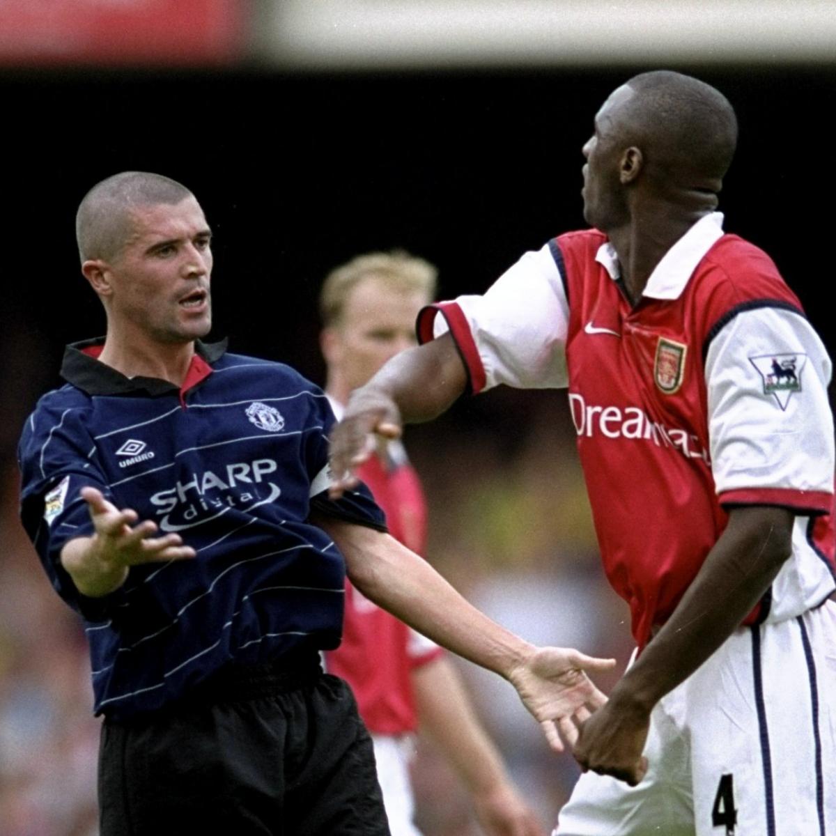 Roy Keane and Patrick Vieira Argue over Joint Arsenal and Manchester ... Roy Keane and Patrick Vieira Argue over Joint Arsenal and Manchester ...