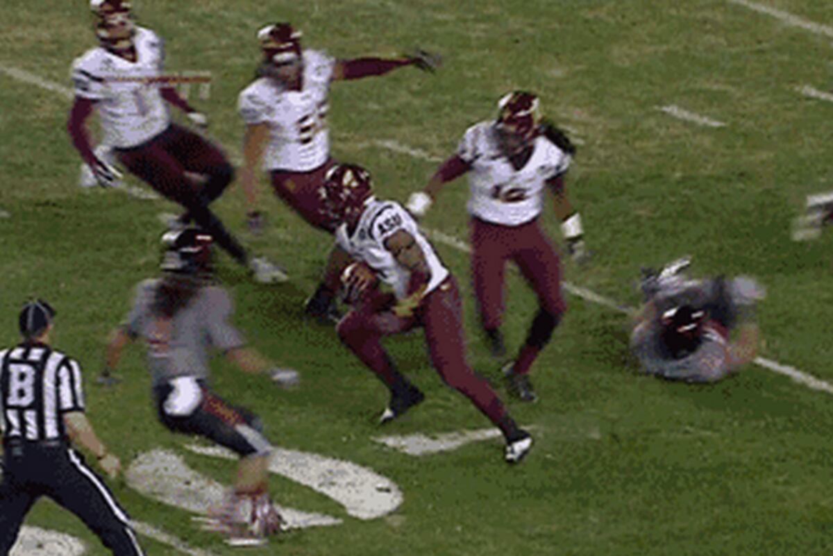 ASU Player Tries to Return Muffed Punt the Wrong Way | News, Scores ...