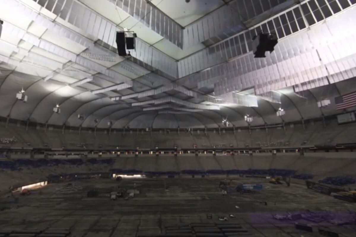 Minnesota Vikings Metrodome Deflated in Time-Lapse Video | Bleacher ...