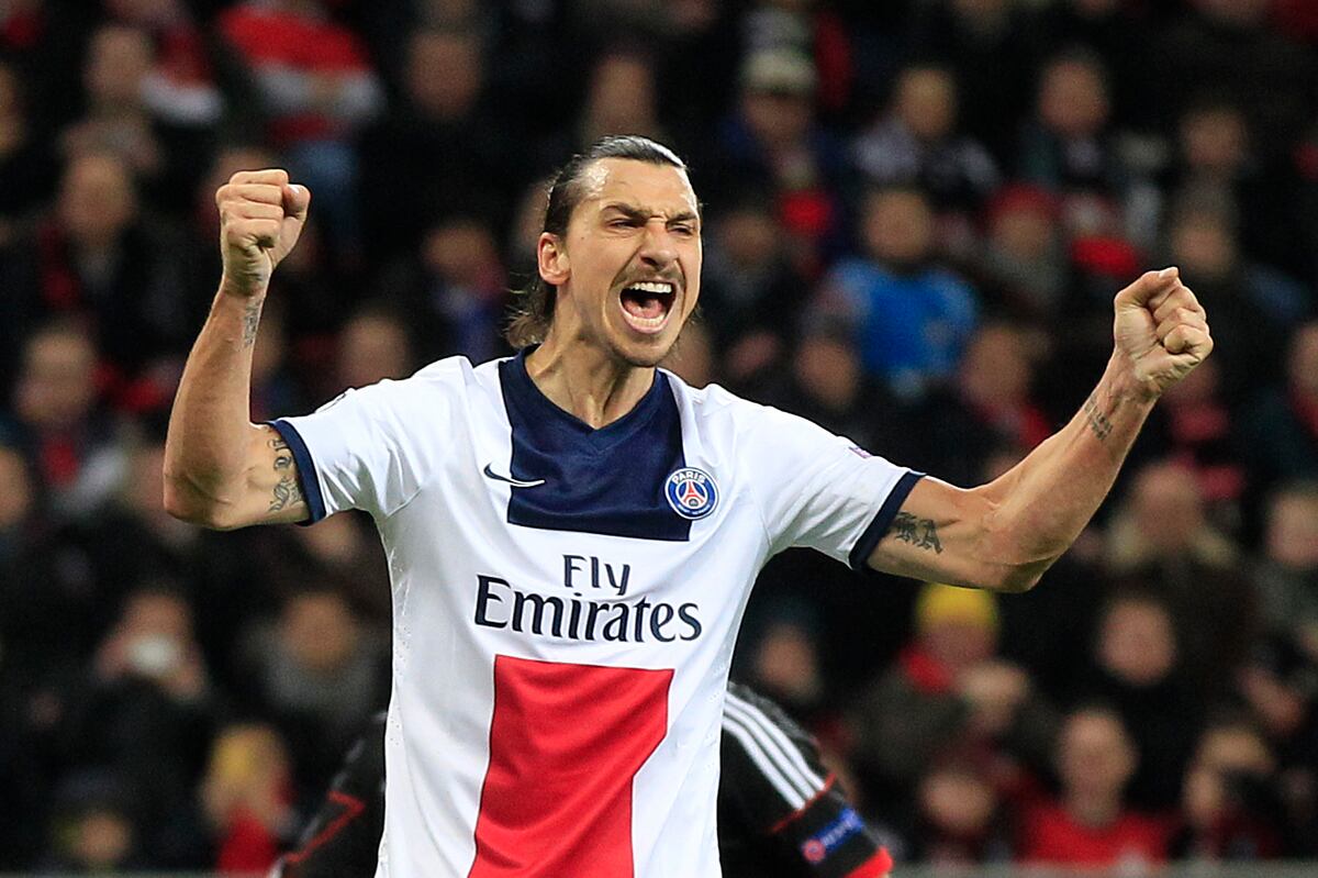 Zlatan Double Downs 10-Man Leverkusen as PSG State Their UCL Ambitions ...
