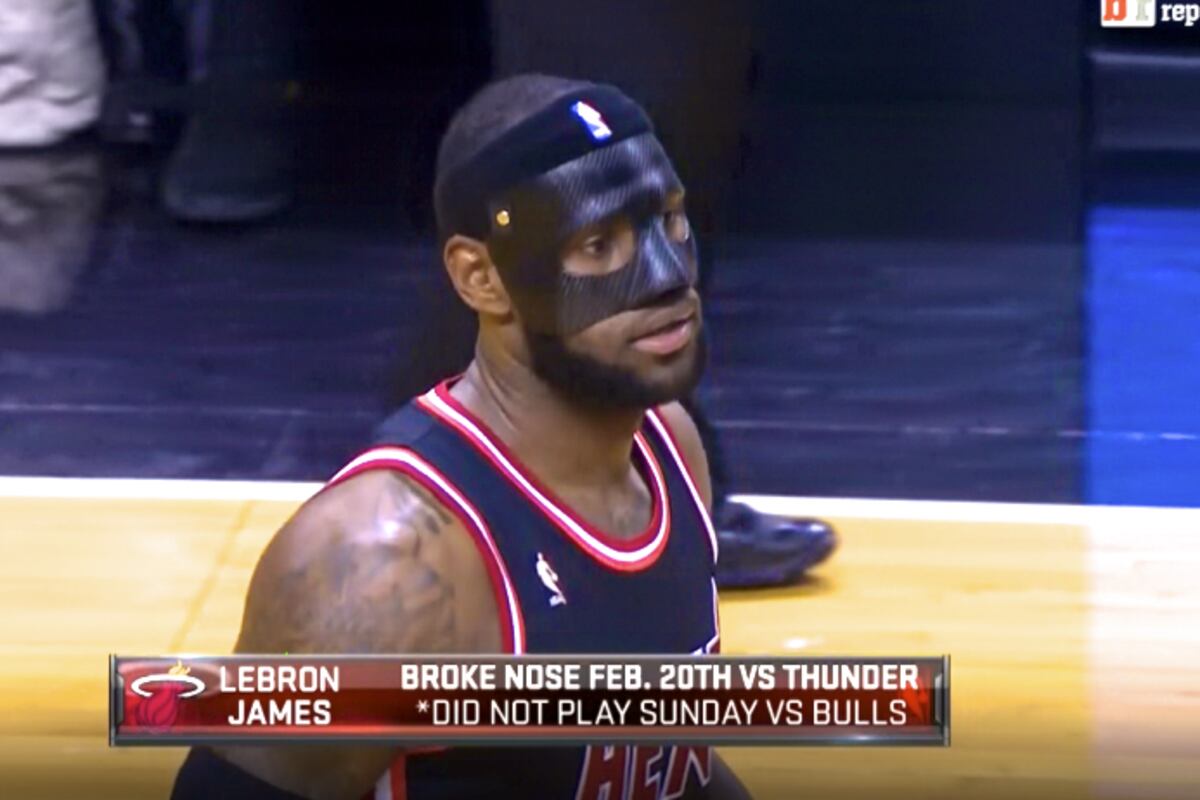 Twitter Reacts to LeBron James Wearing Black Protective Mask for Game ...