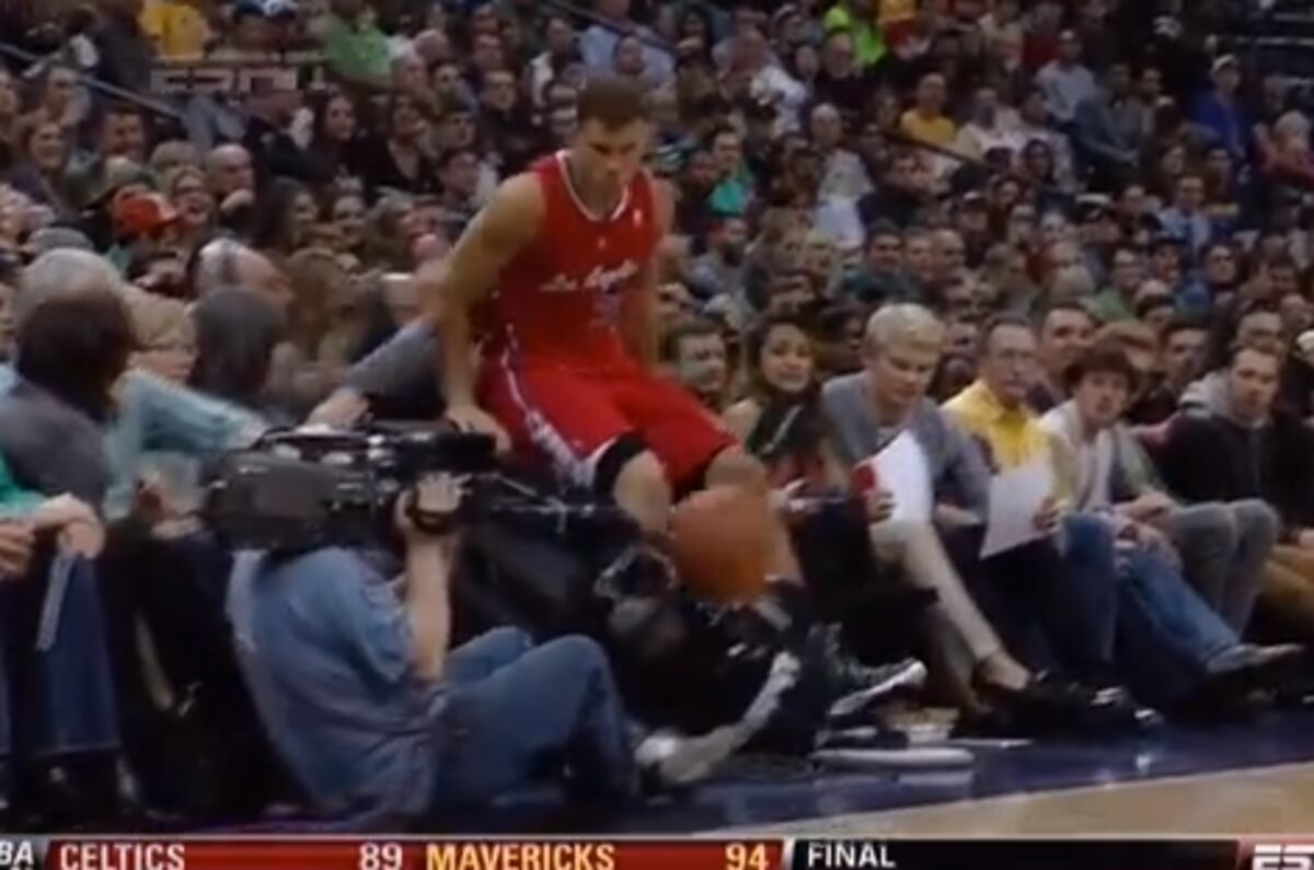 NBA Cameraman Gets Harsh Kick from Blake Griffin and Words from Joey ...