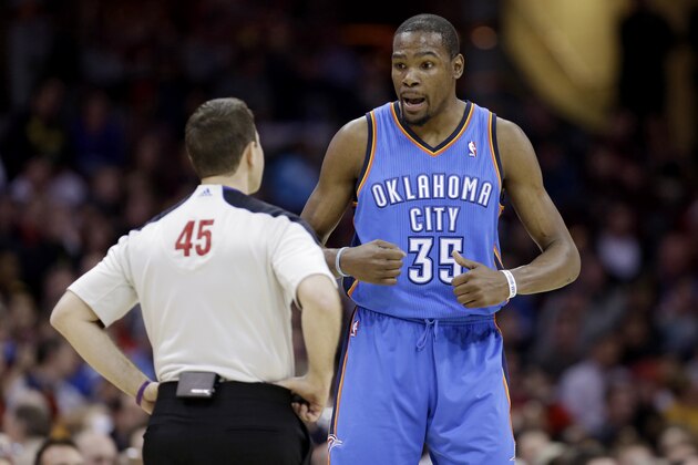 Kevin Durant Picks Up 15th Technical Foul, 1 Short of Single-Game ...