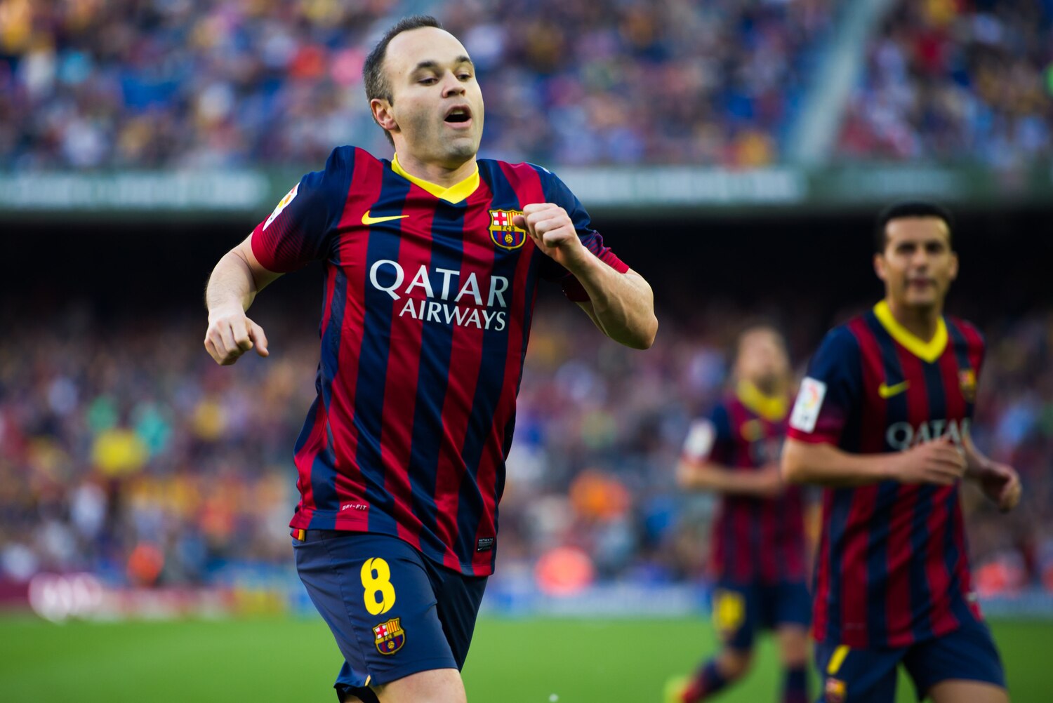 GIF: Andres Iniesta Fires Barcelona Ahead of Real Madrid in Clasico ...