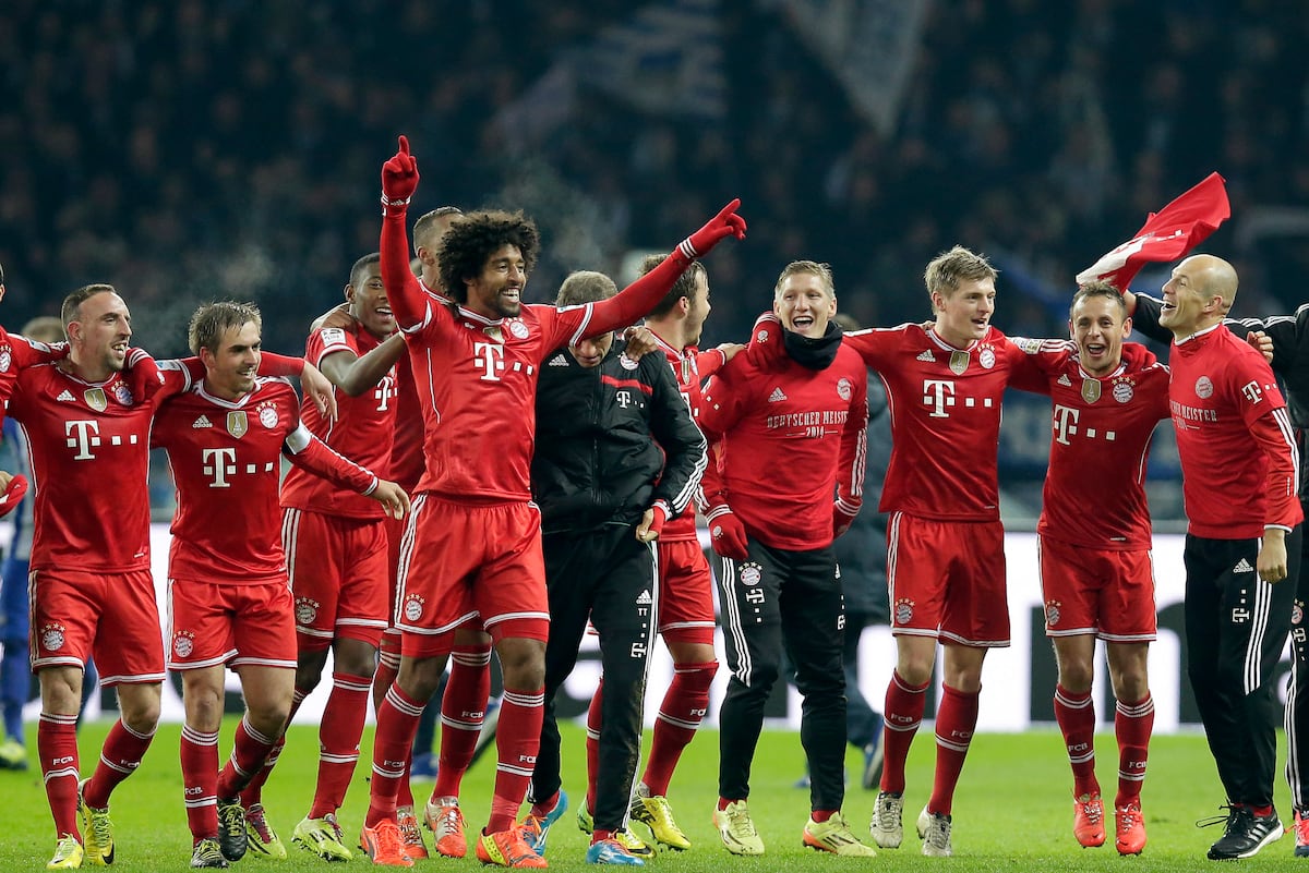 Photos: Bayern Munich Celebrate Record-Breaking Bundesliga Title | News ...