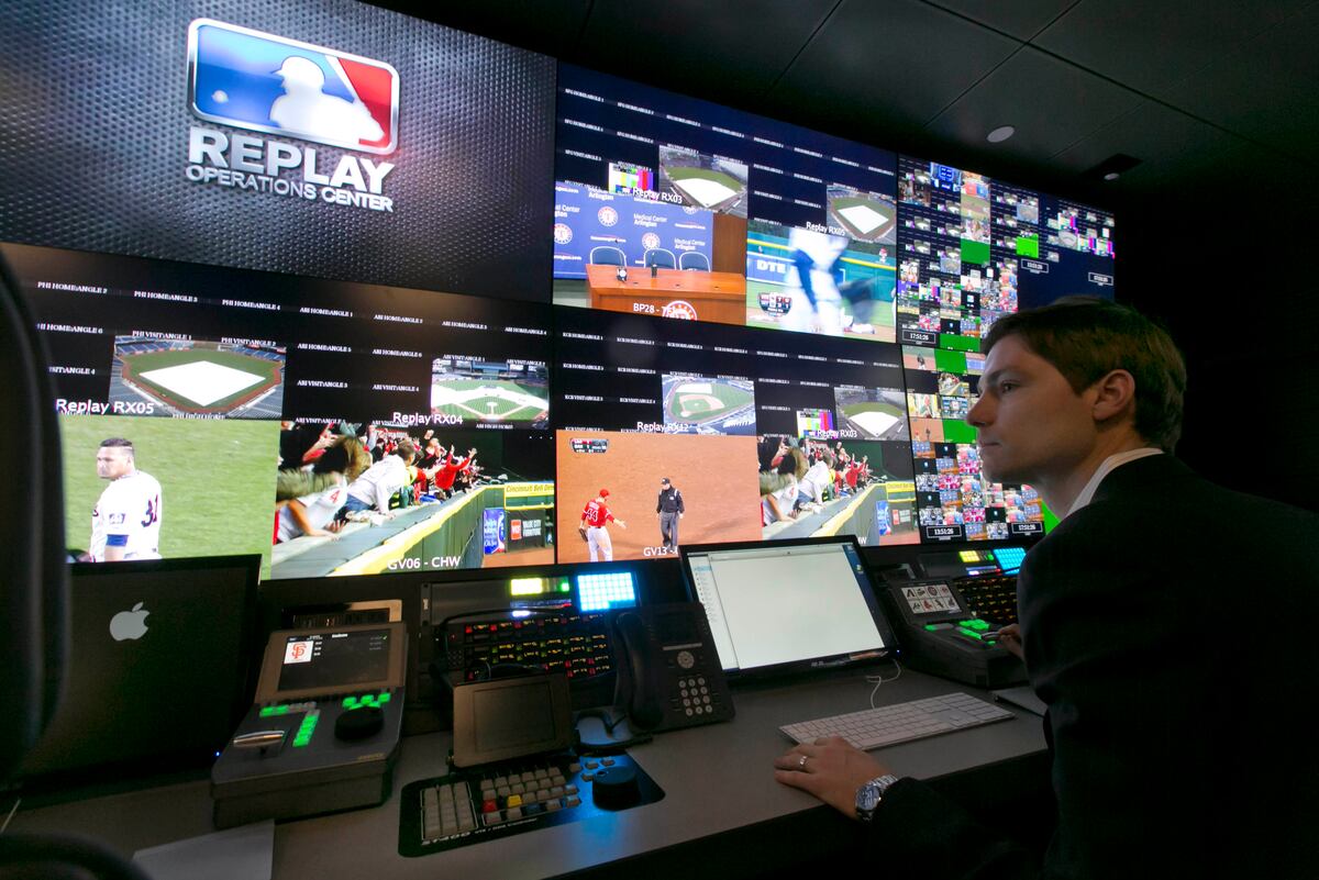 MLB's Instant-Replay Office Is Gorgeous Display of HD Monitors and ...