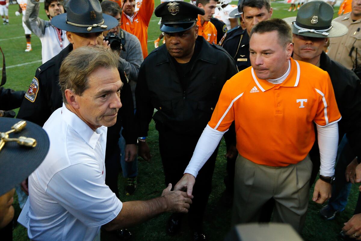 Butch Jones Believes Alabama vs. Tennessee Is Best Rivalry in SEC ...