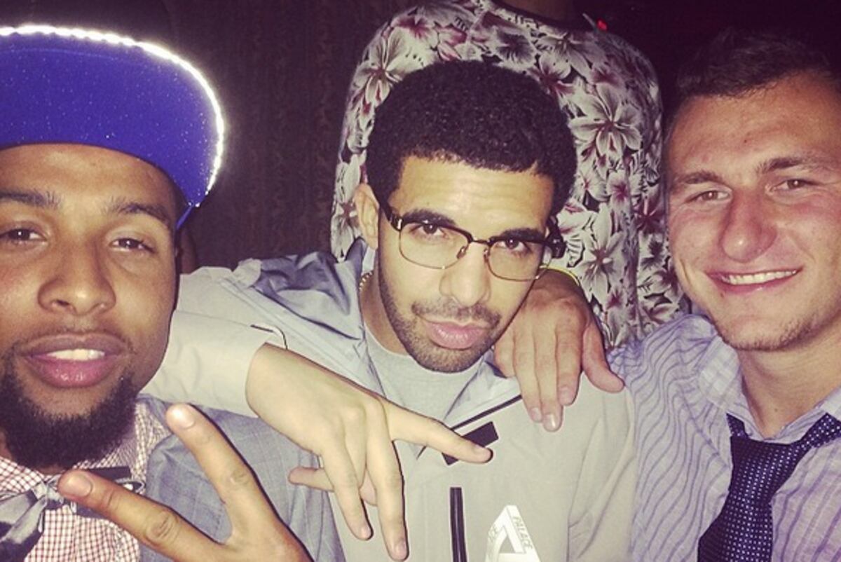 Johnny Manziel, Drake and Odell Beckham Jr. Celebrate After the NFL ...