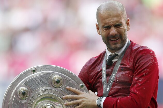 Bayern Munich's Pep Guardiola Takes a Boot of Beer to the Face in ...