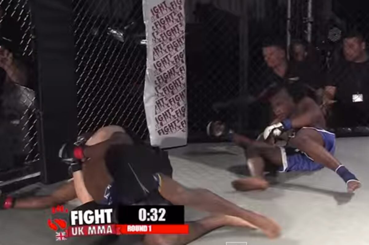 MMA Referee Jumps in to Rip Fighter off Opponent with Amazing Takedown ...